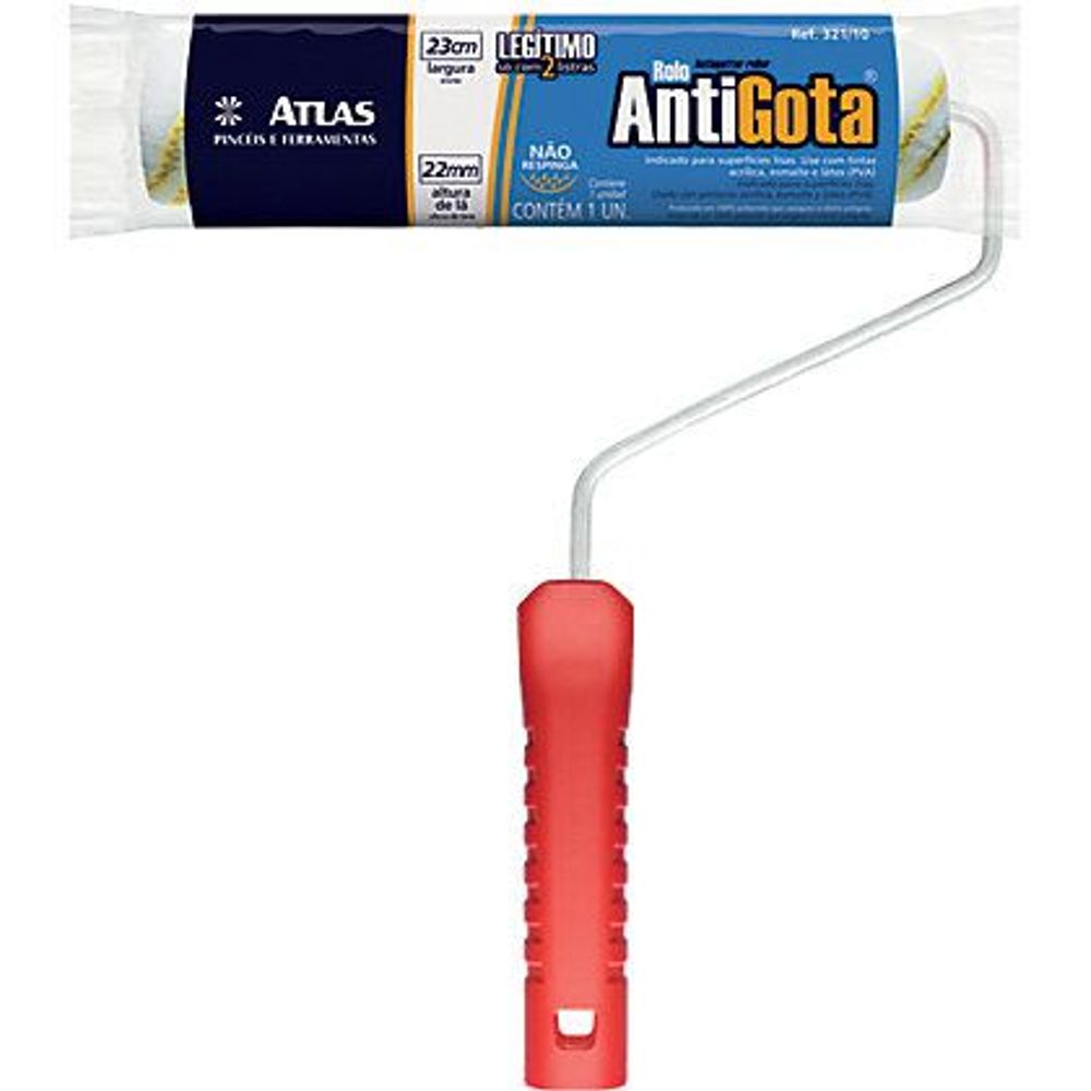 Rolo De Pintura La Antigota Com Cabo 23Cm 2321 Atlas - tropicalcenter